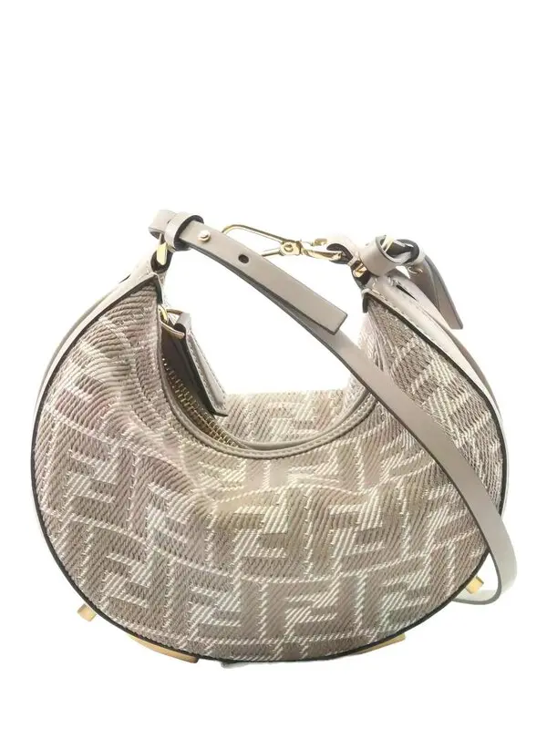 Fendi 2010s Mini Graphy Leather Shoulder Bag - Neutrals