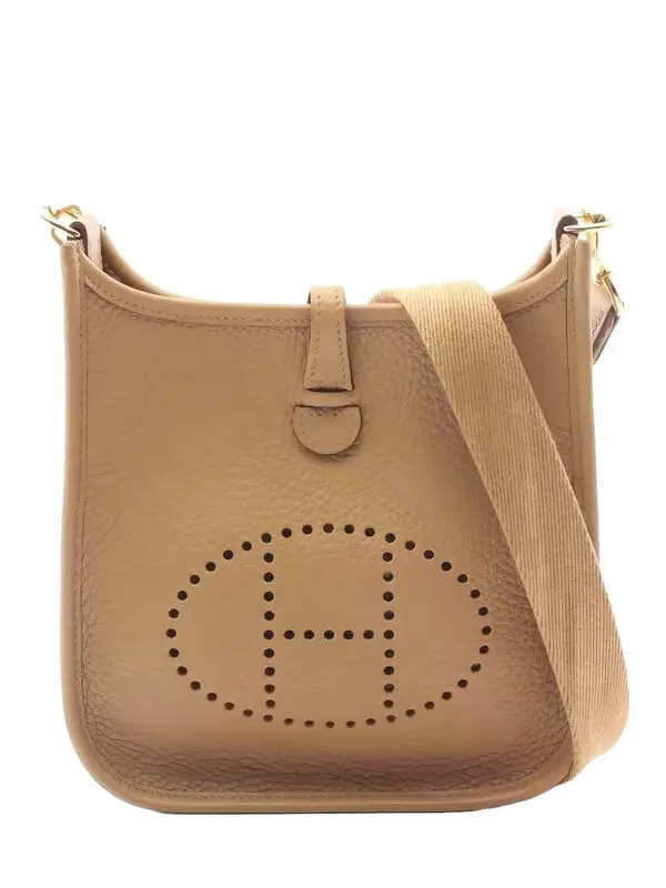 Hermès Evelyn Perforated Leather Crossbody Bag - Neutrals