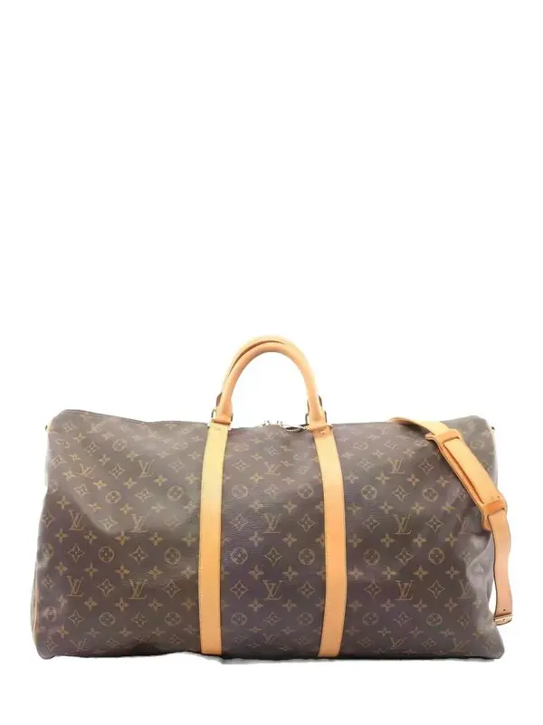 LOUIS VUITTON 1999 60 Keepall Bandouliere Holdall - Brown
