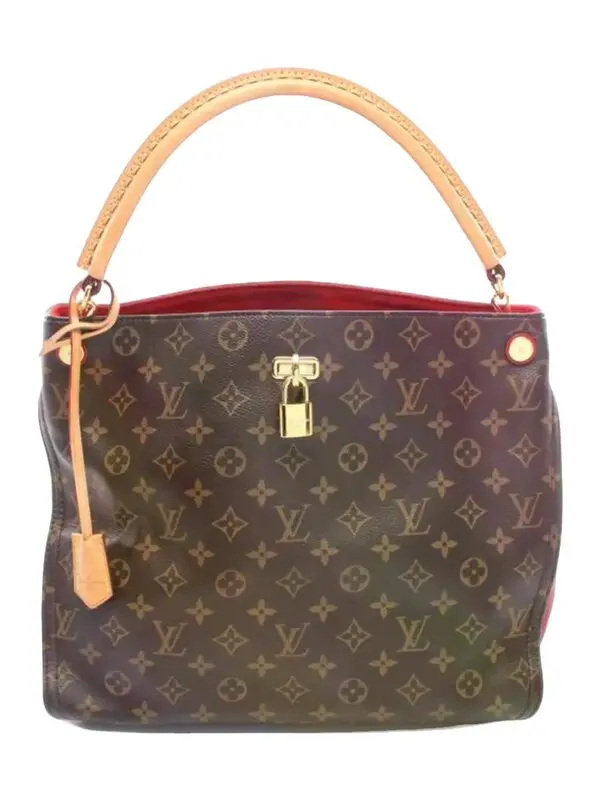 LOUIS VUITTON 2015 Gaia Monogram Shoulder Bag - Brown