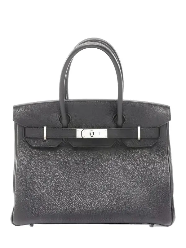 Hermès 2018 Birkin 30 Leather Handbag - Black