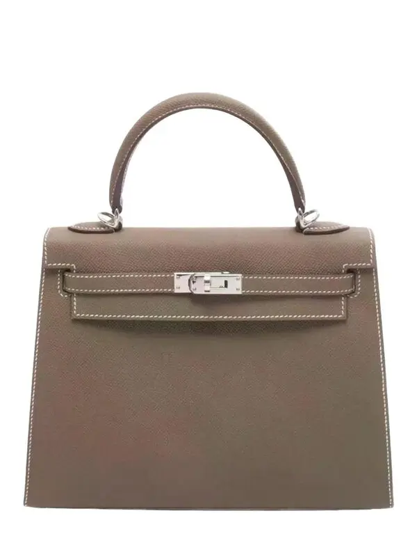 Hermès Kelly Leather Handbag - Neutrals