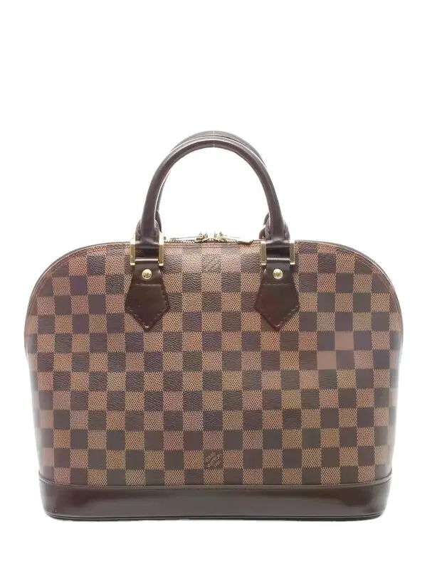 LOUIS VUITTON 2004 Alma Damier Ebene Handbag - Brown