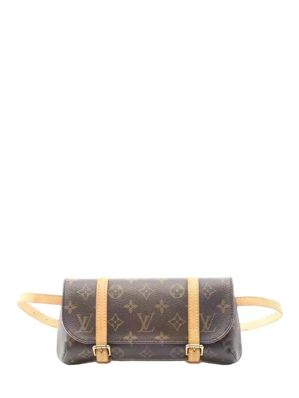 LOUIS VUITTON 2005 Marel Monogram Belt Bag - Brown