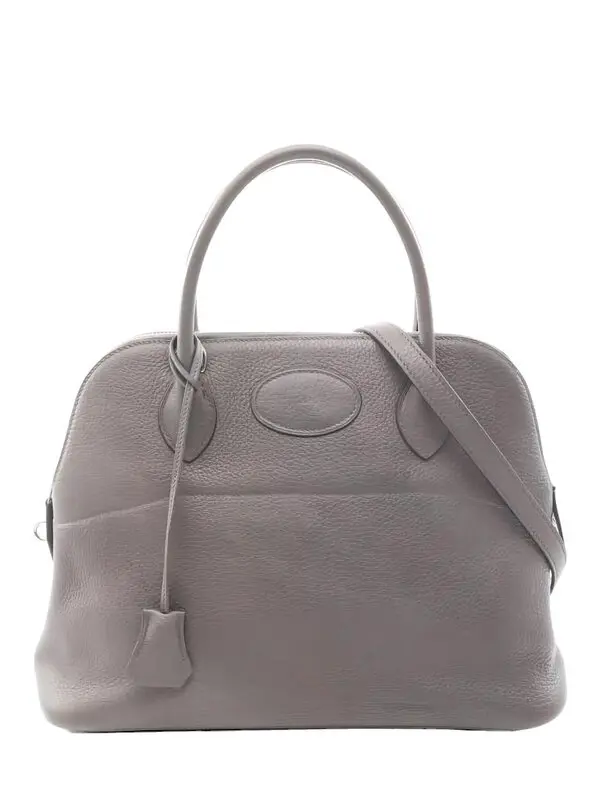 Hermès 2018 Bolide 31 Leather Handbag - Grey
