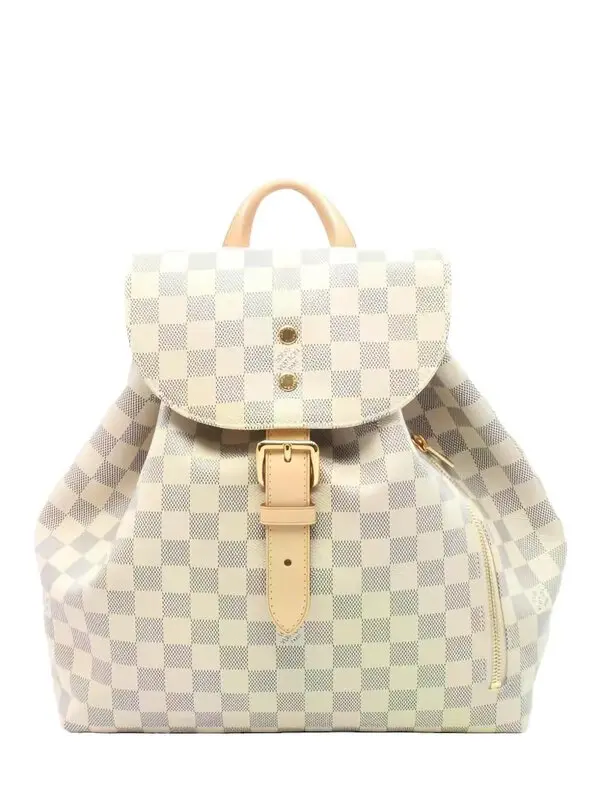 LOUIS VUITTON 2019 Sperone Damier Azur Backpack - White