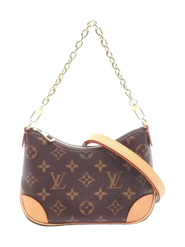 LOUIS VUITTON 2021 Nano Boulogne Monogram Shoulder Bag - Brown