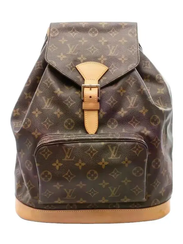LOUIS VUITTON 1998 Montsouris Gm Monogram Backpack - Brown