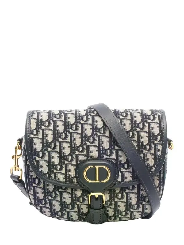 Dior 2010s Bobby Jacquard Crossbody Bag - Blue