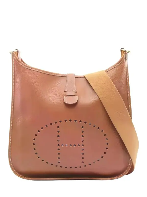 Hermès 1998 Gm Evelyn 1 Leather Crossbody Bag - Neutrals
