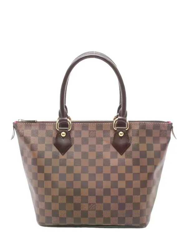 LOUIS VUITTON 2008 Damier Ebène Saleya Pm Tote Bag - Brown