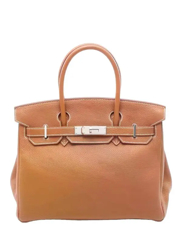 Hermès 2002 30 Birkin Leather Tote Bag - Brown