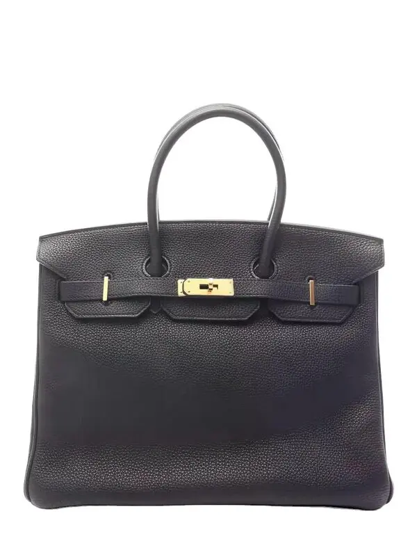 Hermès 2009 Birkin 35 Leather Tote - Black