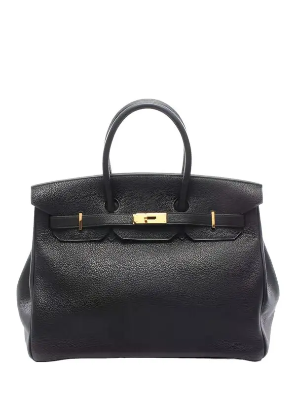 Hermès 2004 Birkin 35 Leather Handbag - Black