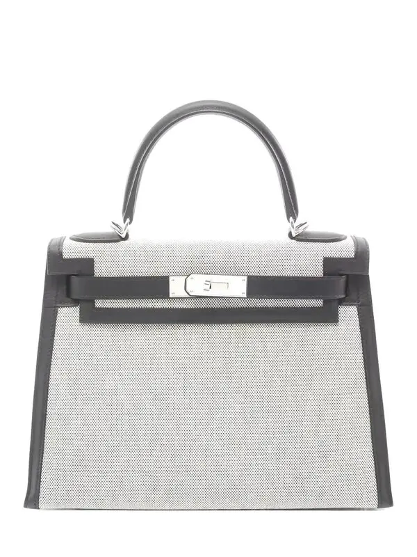 Hermès 2021 28 Kelly Toile H Tote Bag - Neutrals