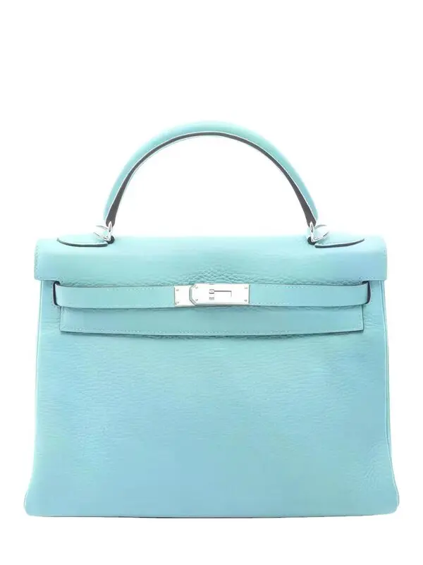 Hermès Kelly 32 Leather Tote Bag - Blue