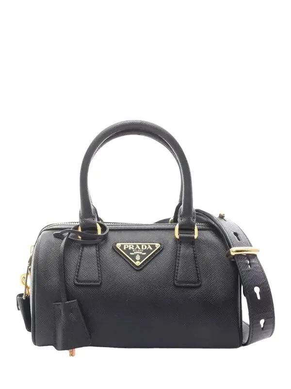 Prada 2010s Saffiano Leather Tote - Black
