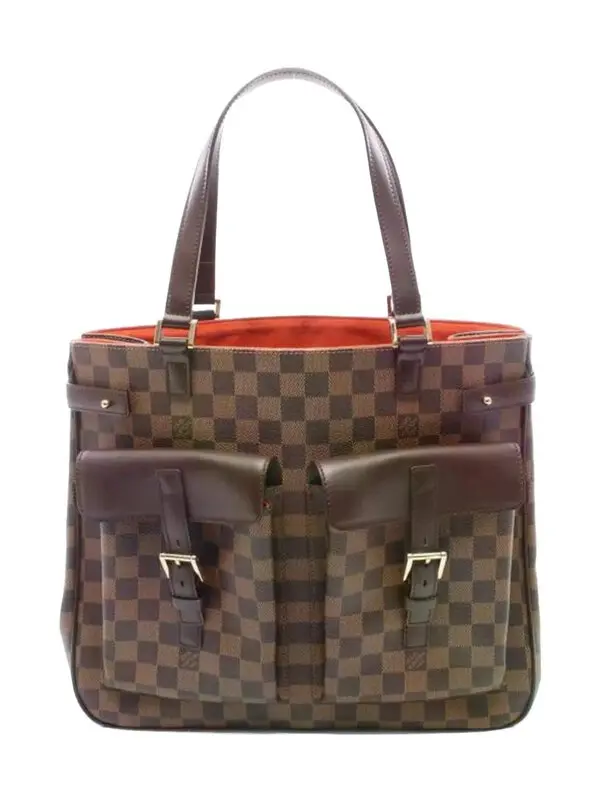 LOUIS VUITTON 2003 Uzes Damier Tote - Brown