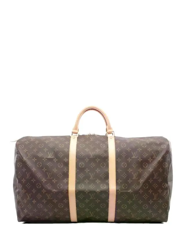 LOUIS VUITTON 2003 60 Keepall Monogram Boston Bag - Brown