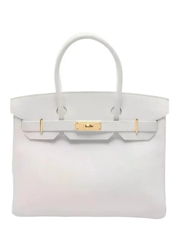 Hermès 2011 30 Birkin Leather Tote - White