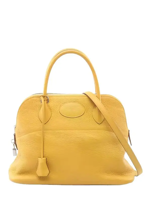 Hermès 2018 Bolide 31 Leather Tote Bag - Yellow