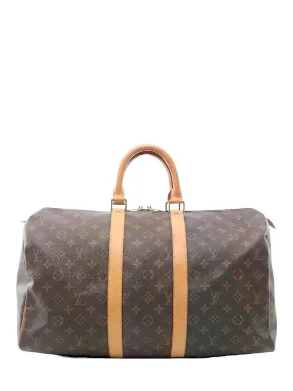LOUIS VUITTON Keepall 45 Monogram Boston Bag - Brown