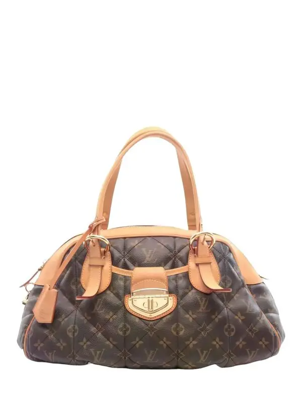 LOUIS VUITTON 2008 Monogram Quilted Tote Bag - Brown