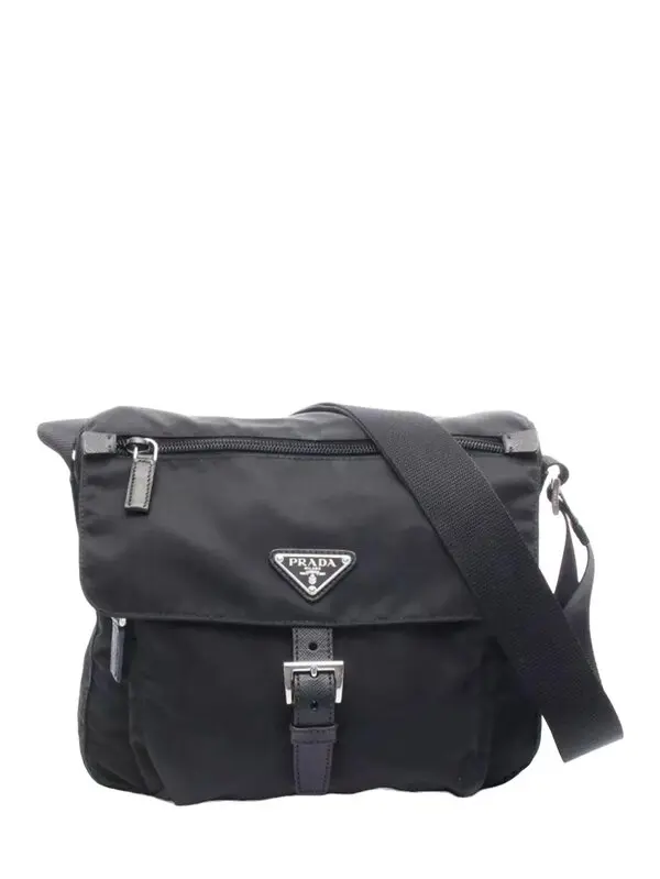 Prada 2010s Vela Shoulder Bag - Black