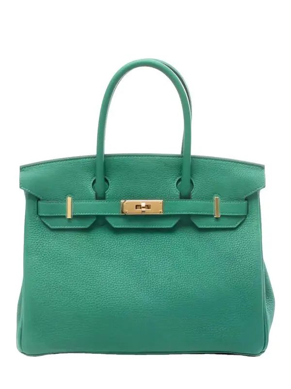 Hermès 2024 Birkin 30 Leather Handbag - Green