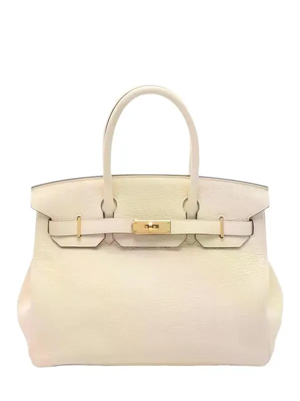 Hermès 2022 30 Birkin Leather Tote - Neutrals