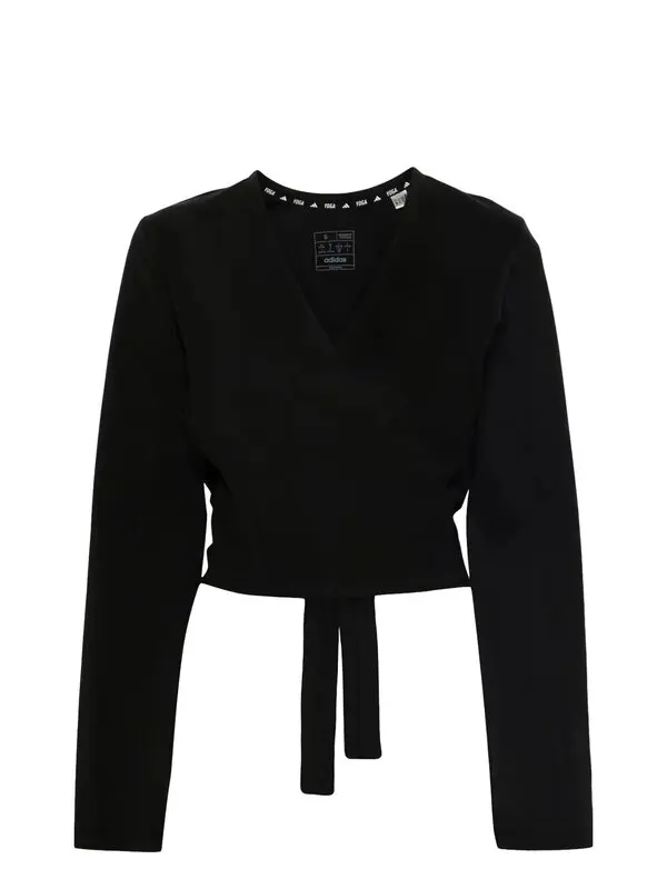 Adidas V-neck Wrap Sweatshirt - Black