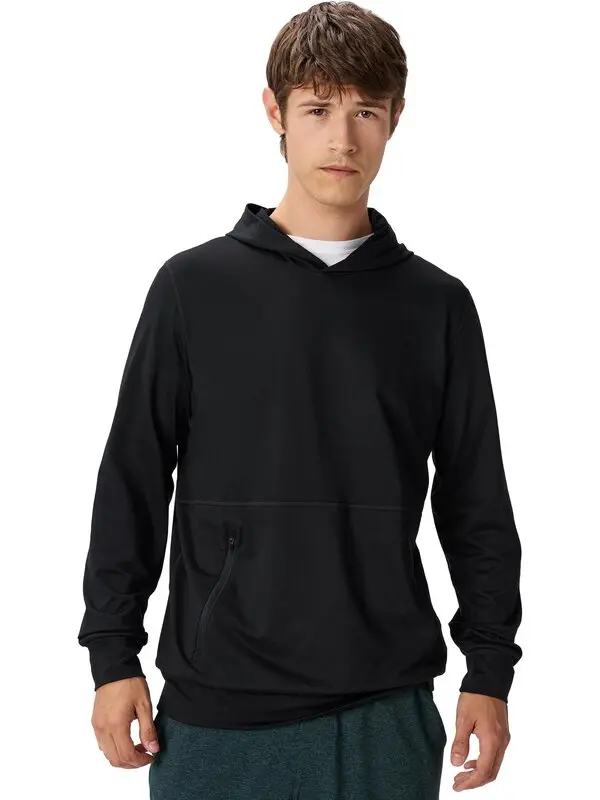 Quince Performance Hoodie Pullover - Black