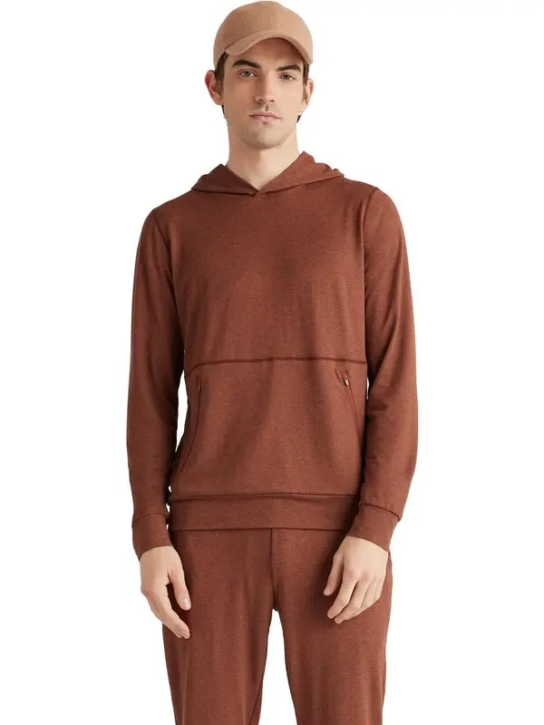 Quince Performance Hoodie - Heather Cedar