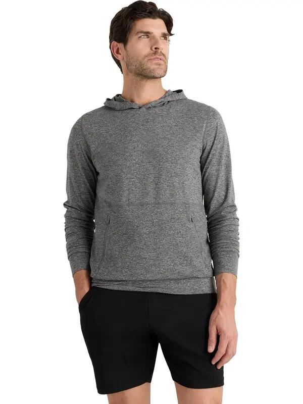 Quince Performance Hoodie Pullover - Heather Grey