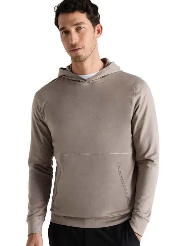Quince Performance Hoodie Pullover - Heather Morel Grey