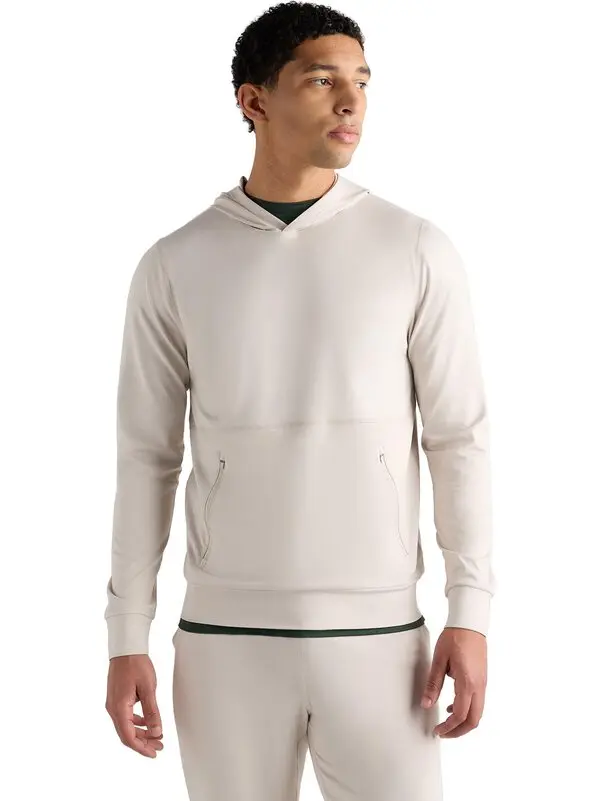 Quince Performance Hoodie Pullover - Solid Chalk