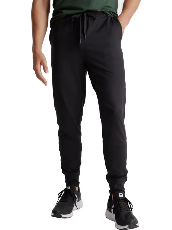 Quince Flowknit Performance Joggers - Black