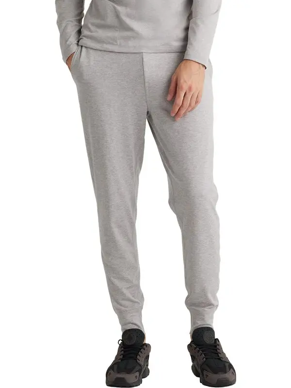 Quince Flowknit Performance Joggers - Heather Pale Grey