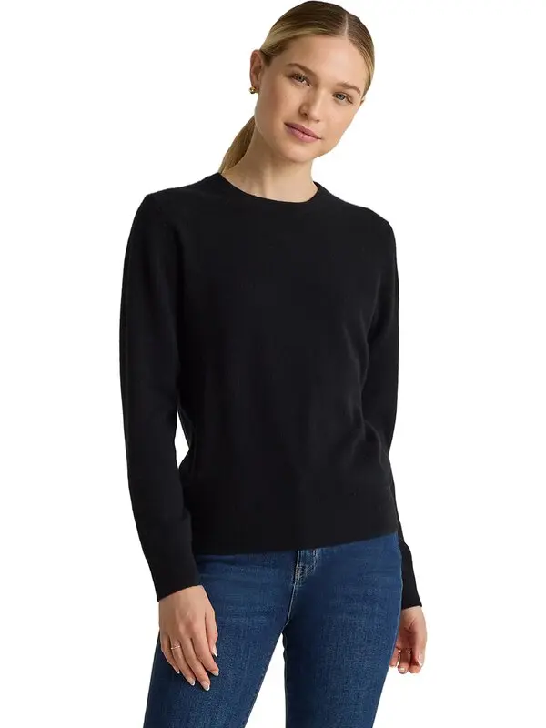 Quince The Classic Cashmere Crew - Black