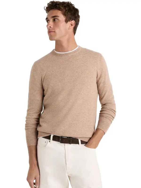 Quince Cashmere Crewneck Sweater - Oatmeal