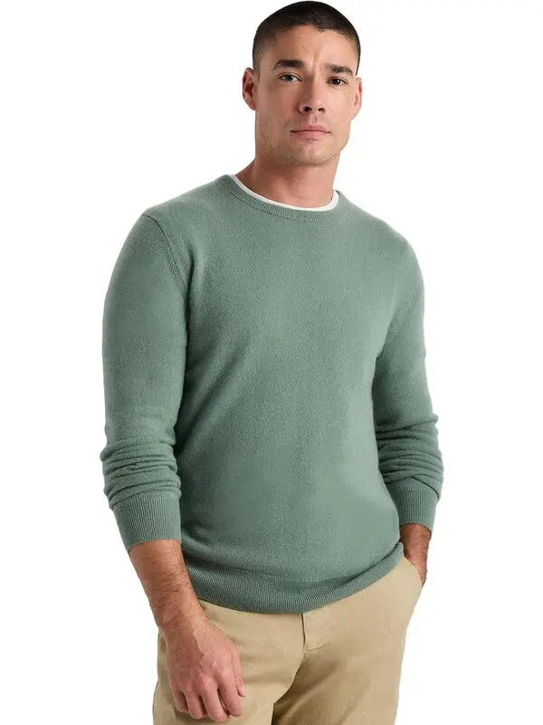 Quince Cashmere Crewneck - Sea Spray Green