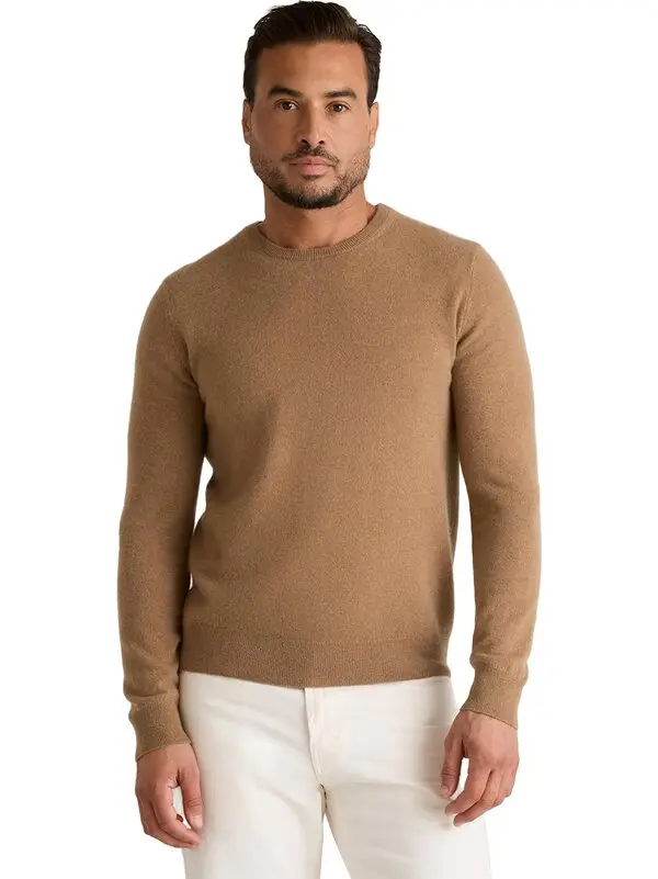 Quince Cashmere Crewneck Sweater - Teak