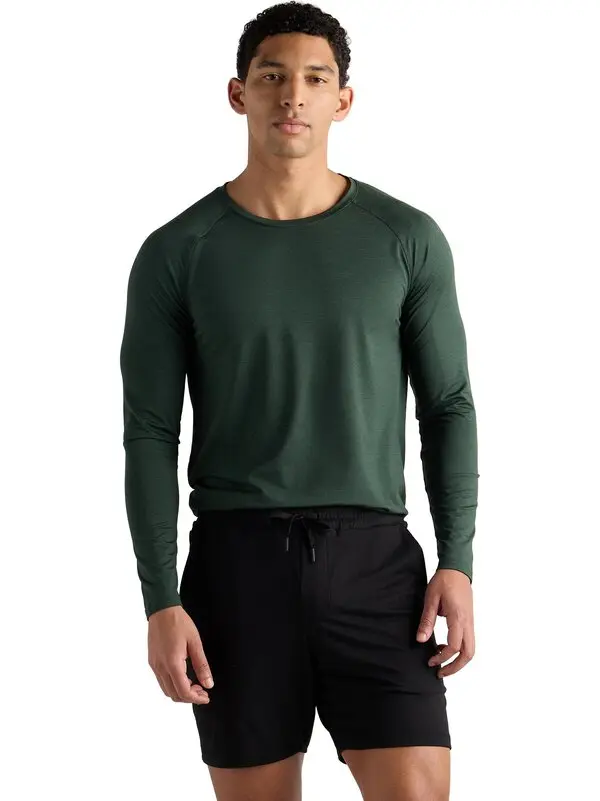 Quince Super Soft Performance Long Sleeve T-shirt - Olive