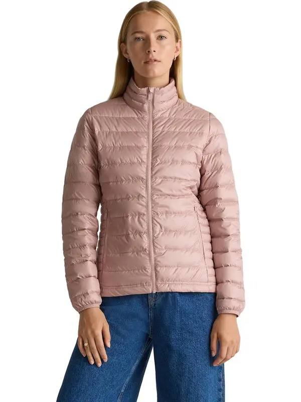 Quince Lightweight Down Packable Puffer Jacket - Antique Rose