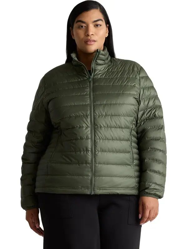 Quince Lightweight Down Packable Puffer Jacket - Loden
