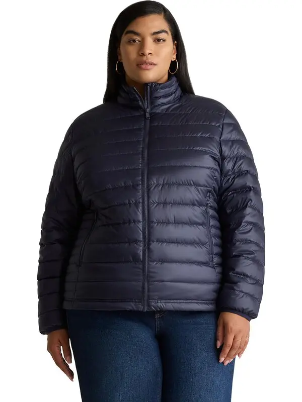 Quince Lightweight Down Packable Puffer Jacket - Navy
