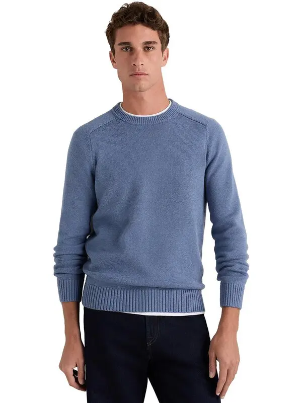 Quince Crewneck Sweater - Moonstone Blue