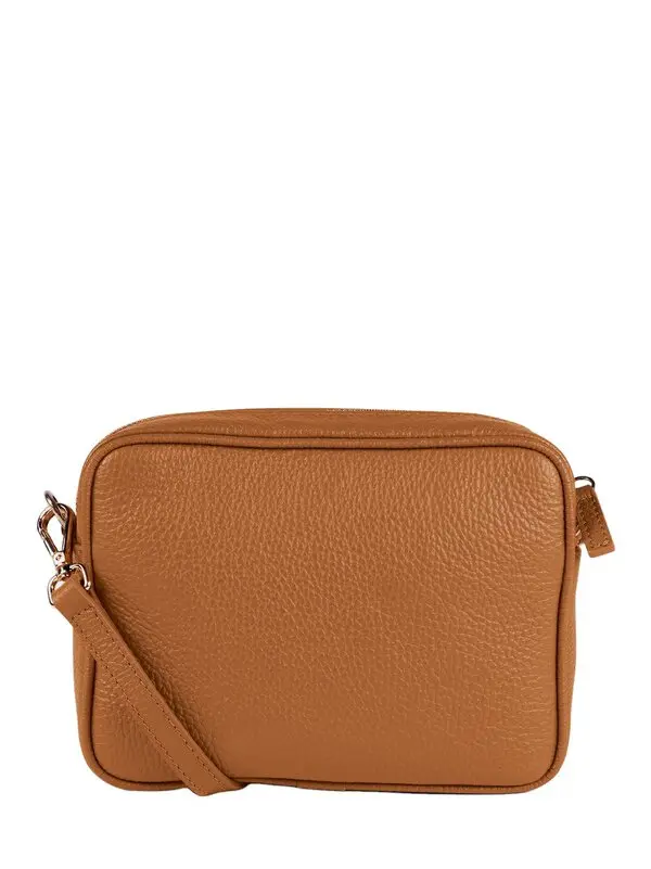 Quince Italian Leather Crossbody Bag - Cognac