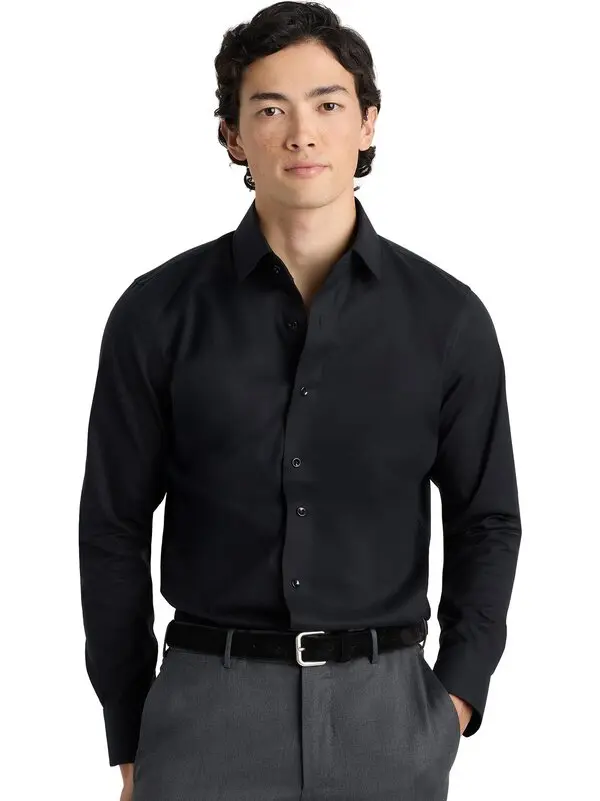 Quince Oxford Non-iron Dress Shirt - Black