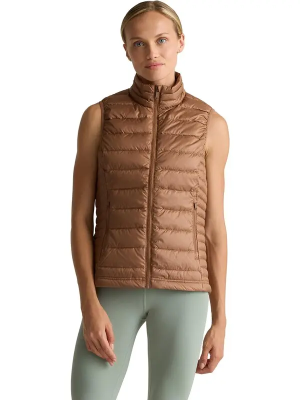Quince Lightweight Down Packable Puffer Vest - Sienna